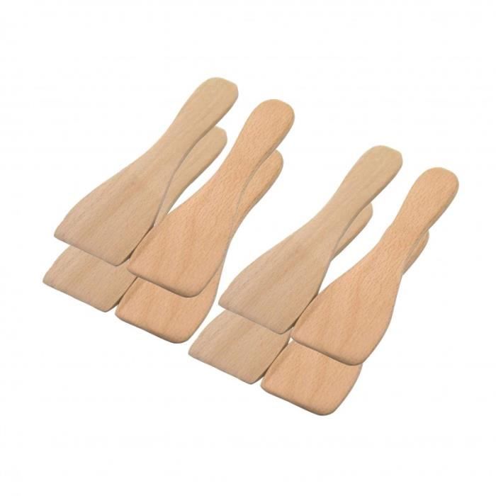 Spatule en bois pour barbecue - ANAWAKIA - 8 pièces - 12x4.5CM ...