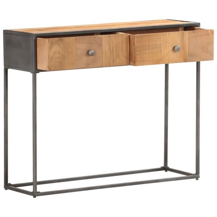 Table console 90 x 30 x 75 cm Bois de récupération massif ...