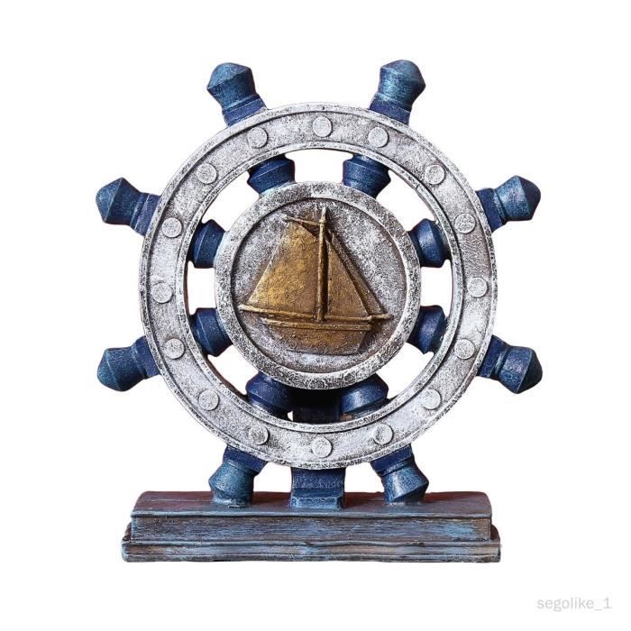 Décor de sculpture de bateau de volant de bateau, direction de bateau de roue de bateau de ...