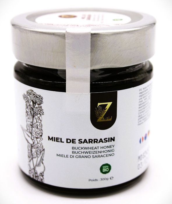 Miel Cru de Sarrasin - 300g- 100% Naturel, Récolté dans les régions ...