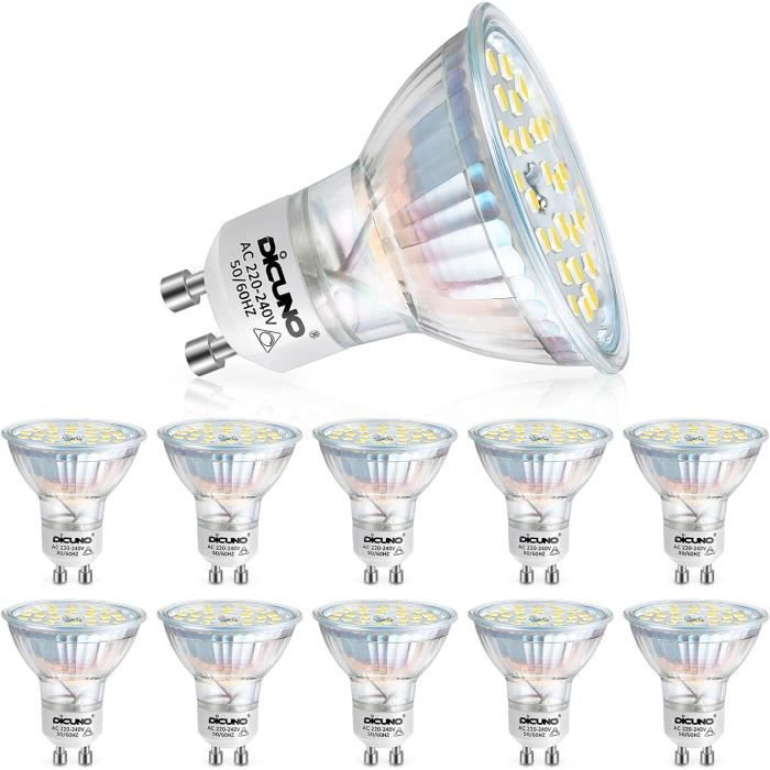 Ampoule Led Gu10 Dimmable - DiC - Blanc Froid 5000k - 4W - 400Lm - 230V - Cdiscount Maison