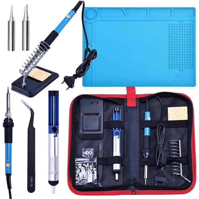 HFIENT-Fer à souder kit de fer à souder électronique support de fer à souder pour outil de ...