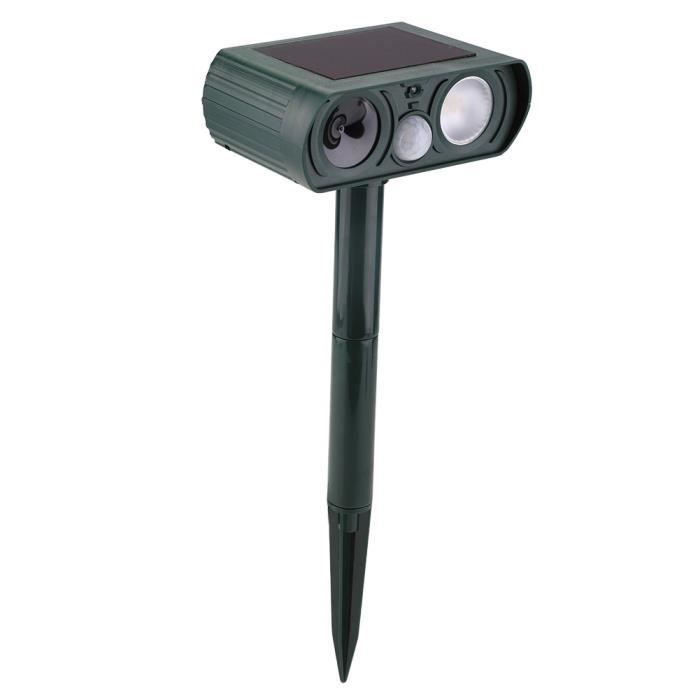 Répulseur d'animaux solaire Capteur de mouvement extérieur PIR ...