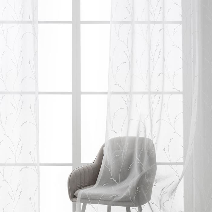 Photophore - Lanterne A Bougie OFDR2 Leaves Sheer Curtains Tulle for ...