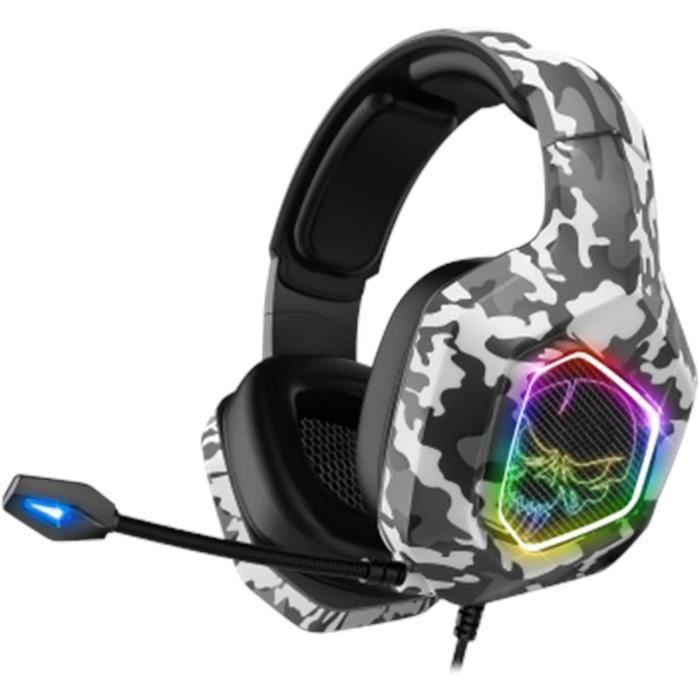 Elite-H50 – Casque Audio Gamer Camouflage Artic - Microphone Flexible ...