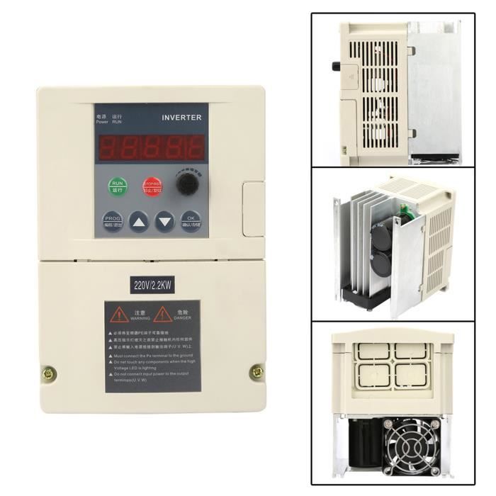 EJ.life inverseur de fréquence Entrée monophasée 220V 2.2KW et convertisseur de fréquence d ...