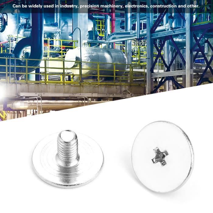 EJ.life vis mécanique 100 pièces M3 vis de machine en acier au carbone ...