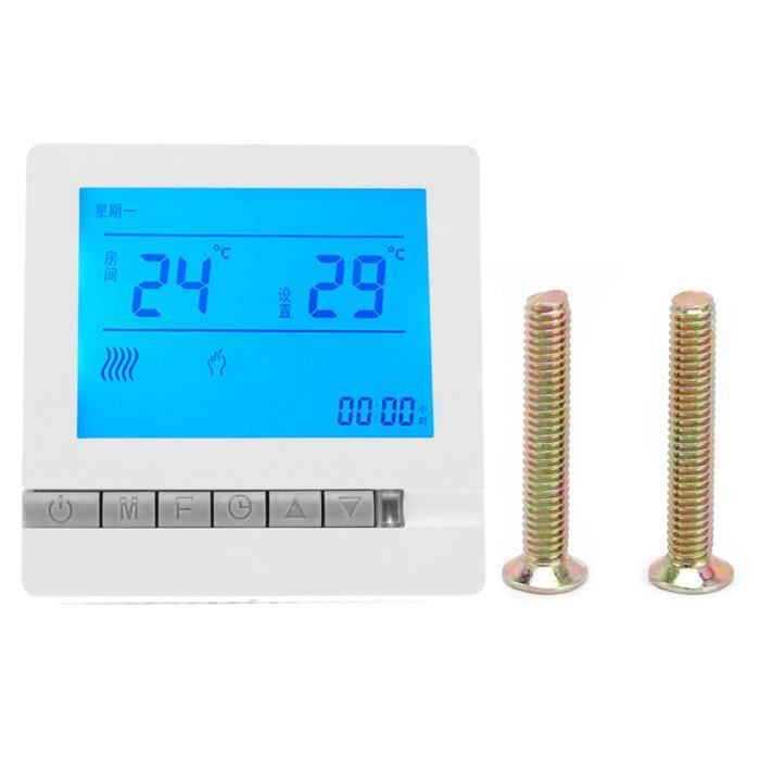 JIT Contrôleur de température intelligent de thermostat de chauffage par le sol AC220V pour le ...