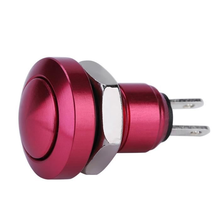 MAG Bouton Poussoir 1A 24V 8Mm Mini Voiture Étanche Bouton-Poussoir ...