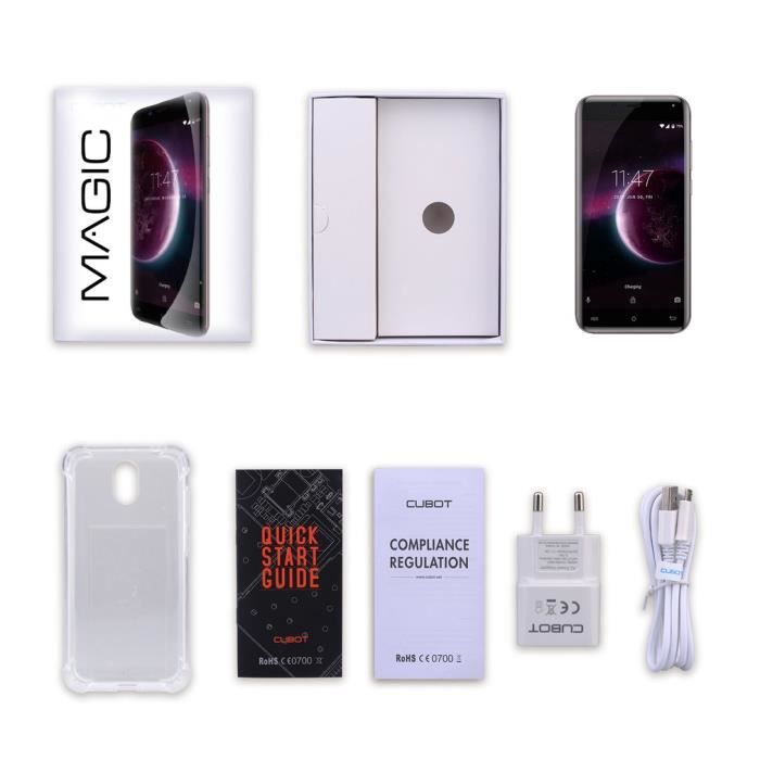 CUBOT-MAGIC-5.0 Pouces Téléphone 3GB RAM 16GB Mémoire Smartphone Quad-Core EU plug Pour Android ...