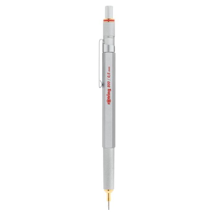 ROtring 800 Porte mine mécanique rétractable, 0,5 mm, argent ...
