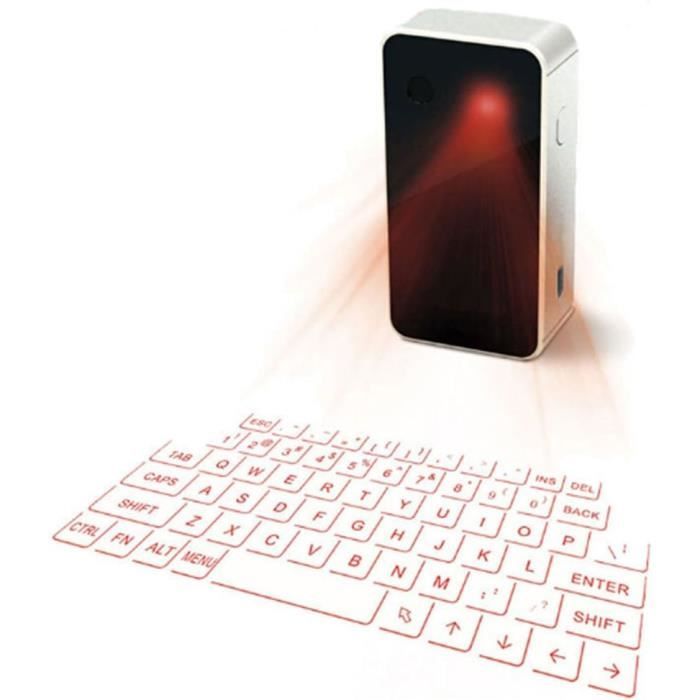 Clavier Virtuel Laser Portable Et Souris Bluetooth, Sans Fil - Pour ...