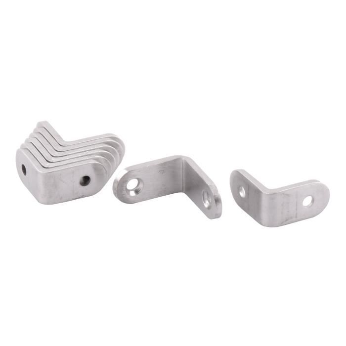 Sourcingmap Angle fixation inox Equerre ton argent 2.5x2.5x1.5cm 8pcs ...