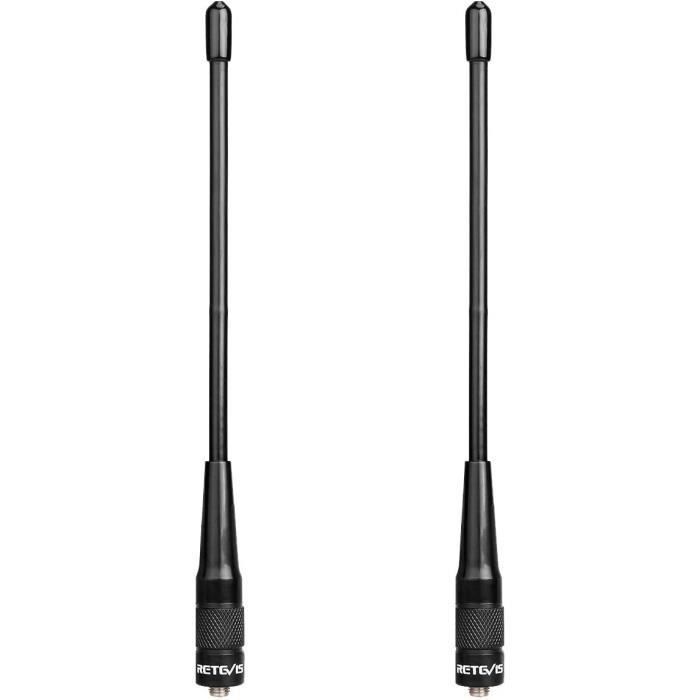 Retevis RHD701 Antenne VHF-UHF Double Bande SMA-F Antenne à Gain élevé Compatible avec Talkie ...