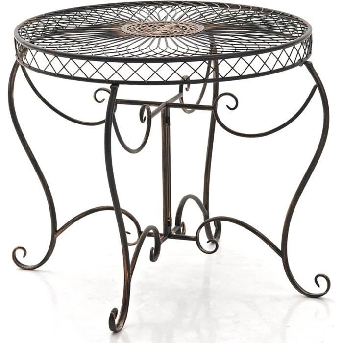 Table Ronde de Jardin Sheela- Table de Jardin Design en Fer Forgé ...