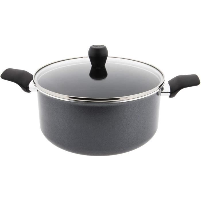 Tefal Faitout Couvercle en verre avec ouverture vapeur Diametre 24 cm Passe au lave-vaisselle ...