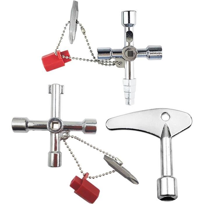 Lot De 3 Clés Universelles Pour Armoire Électrique,Clé ...