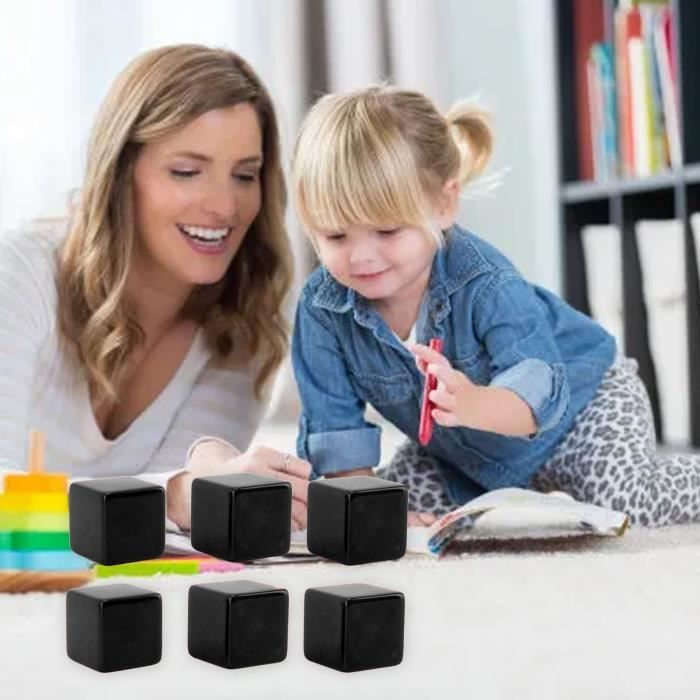 Jeu de dés vierges RUI cubes 30mm - Lot de 6 - Noir - Cdiscount Jeux ...