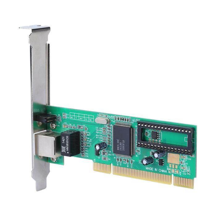 Carte Réseau Ethernet Gigabit - VGEBY - RTL8169 - PCI - 10/100/1000 Mbps - Compatible Windows ...