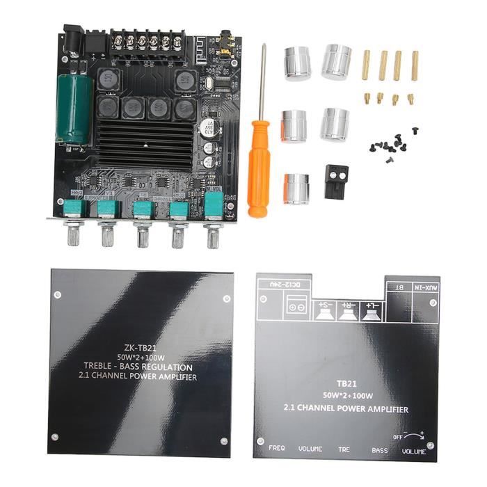 MEI-Carte d'amplificateur numérique BT 2.1 canaux 50W 50W 100W Module d ...