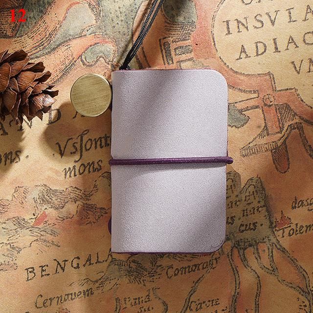 CARNET DE NOTES,12--Bloc notes en cuir Ultra petit, 64 feuilles, Mini ...