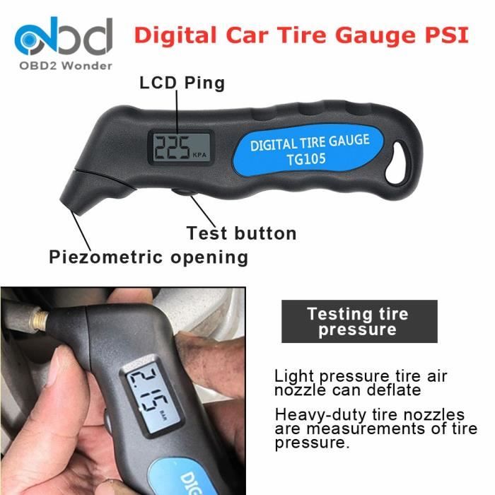 Capteur TPMS de pression,--Manomètre numérique pour pneus, 2020, TH805 ...