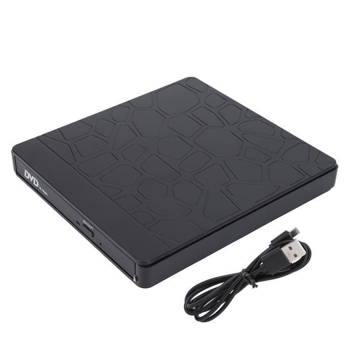 Zerone Lecteur de CD DVD externe Lecteur CD DVD externe motif pierre ...