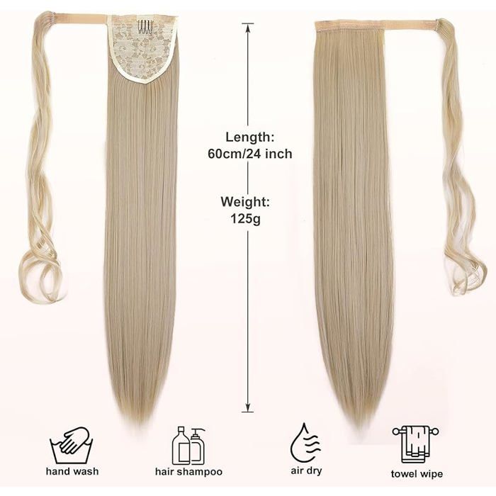 Postiche Queue de Cheval Extension Ponytail Cheveux Naturel Extension ...