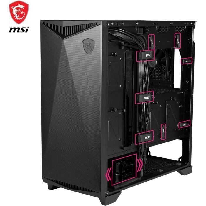 Mpg Gungnir 300R Airflow Boîtier Pc Mid-Tower, Capacité E-Atx, 4 X ...