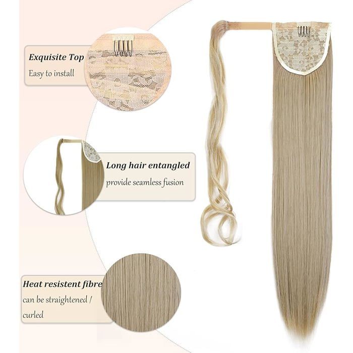 Postiche Queue de Cheval Extension Ponytail Cheveux Naturel Extension ...