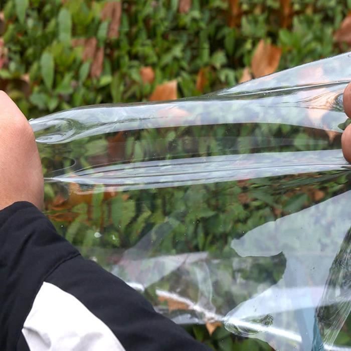 Bâche Transparente Avec Œillets 420G-M²Pvc, Taille Personnalisable Jusqu'À 10 X 10 Mètres, Avec ...