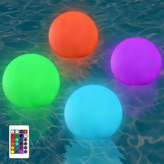 Floating Pool Light Ball,4 Pieces Waterproof Floating Pool Light with ...