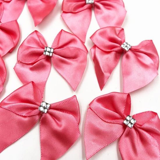 Objets décoratifs,Nœuds de ruban fleur strass,20 pièces,artisanat de ...