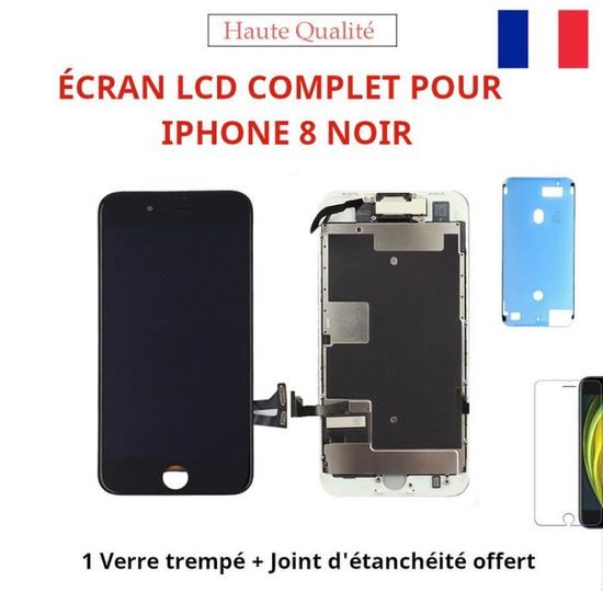 ECRAN LCD VITRE TACTILE COMPLET POUR IPHONE 8 NOIR - Cdiscount Téléphonie