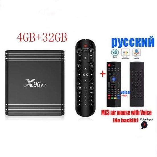 Box multimédia - RNCYN - X96 Air - Amlogic S905X3 - Android 9.0 - 8K ...