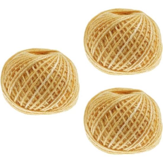 3 Rouleaux Cadeaux Faits à La Main Ficelle Colorée étiquettes Colorées ...