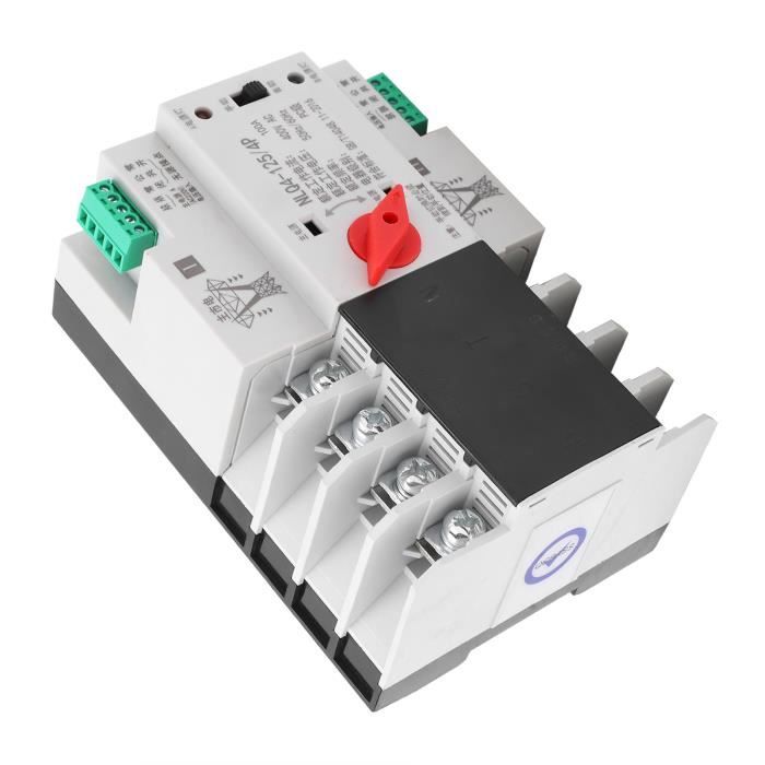 Interrupteur de transfert automatique Commutateur de Transfert Automatique Monté Rail DIN 4P ...