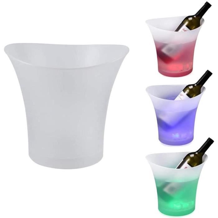 Seau À Champagne À LEDPlastiqueSeau À VinSeau À Glace5L Grande ...