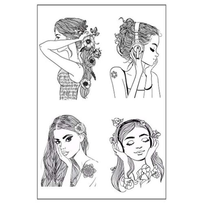 Jeu De Coloriage CAIDE Musique bricolage Silicone timbre transparent ...