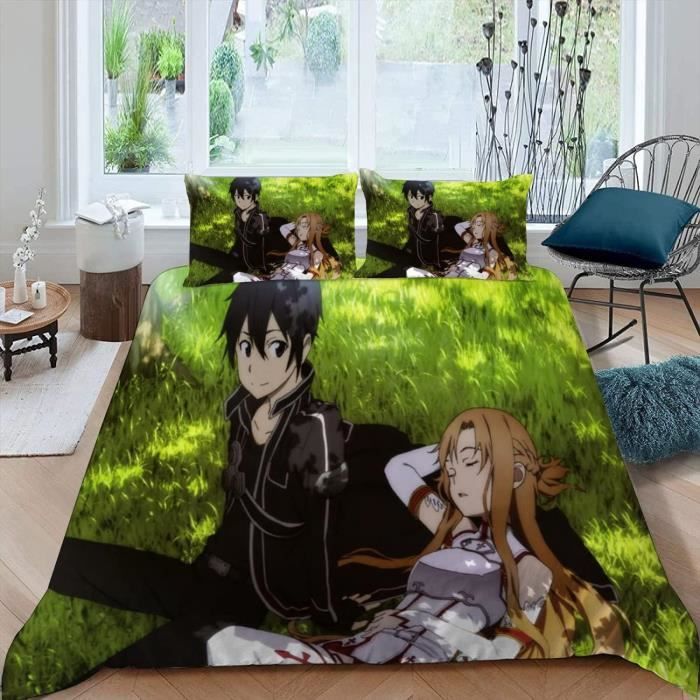 Anime Parure De Lit 2 Personne Anime De Animé Housse De Couette 200X200 ...