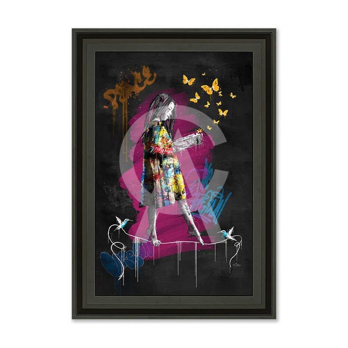 Tableaux, toiles et plaques décoratives - Romaric - Cadre en bois avec ...