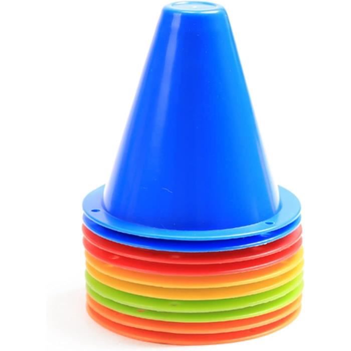 Cônes et pylones Cône de Sport en Plastique de Couleur 8cm, agilité de Formation de Football ...