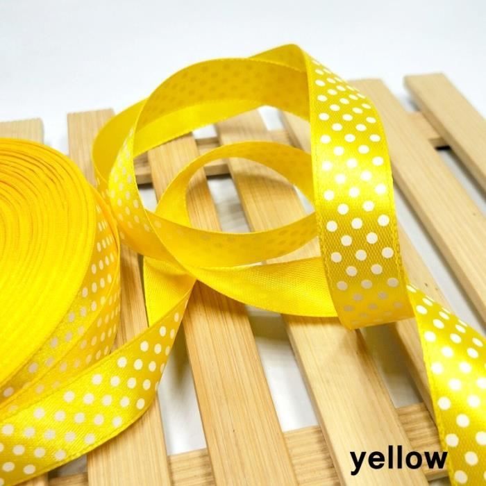 Yellow 10 meters -HL – ruban à points imprimés, 5-8 pouces, 11 couleurs ...