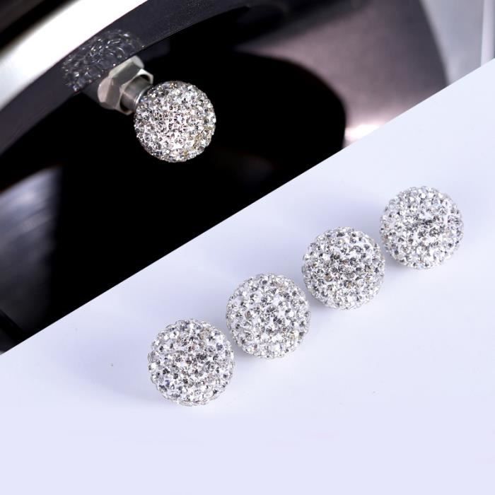 4 Pcs-Lot Bling strass universel voiture pneu Air Valve bouchons ...