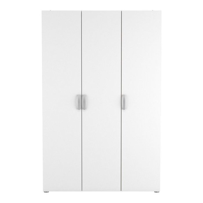 CALICOSY - Armoire 3 Portes avec Penderie et Lingère L119,1 cm - Nano ...