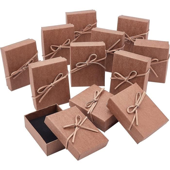12 Pcs Boîtes À Bijoux En Carton, Boîte Cadeau Bijoux Rectangle ...