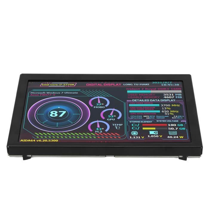 Mini écran USB IPS Moniteur de Température D'ordinateur IPS 5 Pouces ...