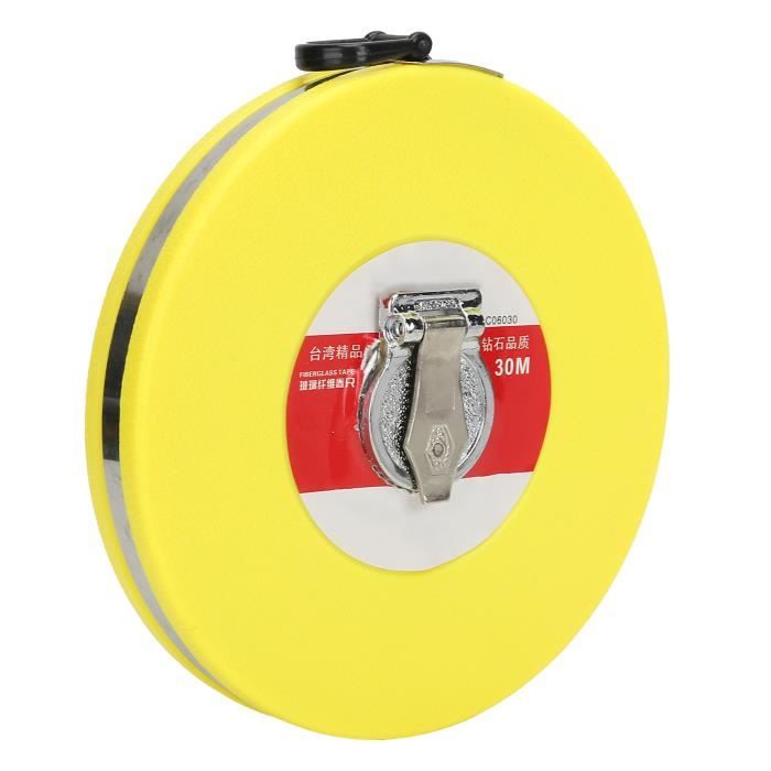 Ruban à Mesurer en Fibre de Verre - EJ.LIFE - 30m - Blanc - ABS ... Ruban à Mesurer en Fibre de Verre - EJ.LIFE - 30m - Blanc - ABS ...
