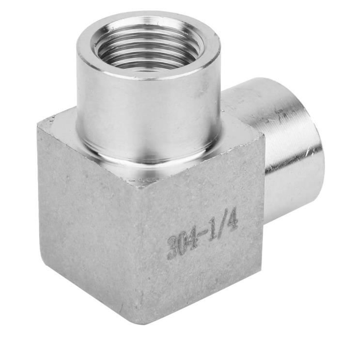 Fdit Raccord de tuyau femelle BSPP Double connecteur coudé à filetage femelle Adaptateur de ...