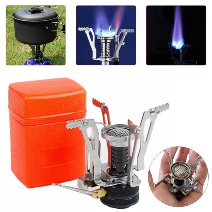 3000W Mini Réchaud à Gaz Camping Pliant Extérieur Four Portable Cuisson ...